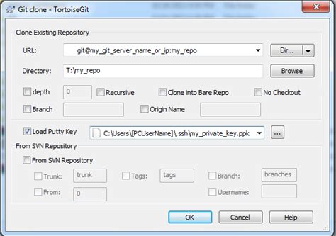 develop for fun configure tortoisegit with rsa private key on windows