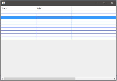 java how to create a jtable like the table used in the internet