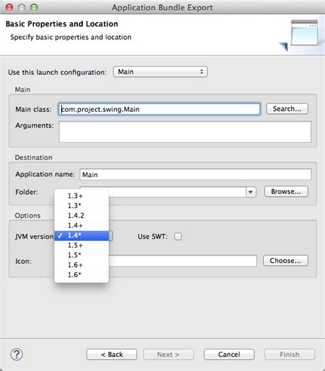 eclipse failed to bundle java application 1 8 for mac