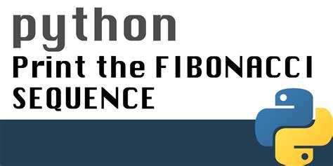 print the fibonacci sequence in python youtube