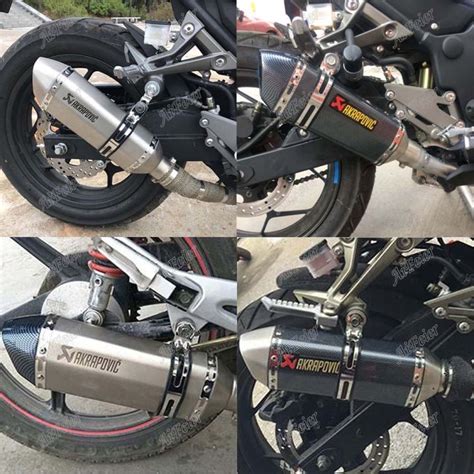 Universal 36 51mm Motorcycle Akrapovic Exhaust Modified Muffler