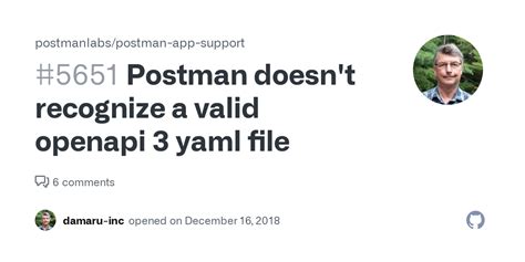 postman doesn t recognize a valid openapi 3 yaml file · issue 5651