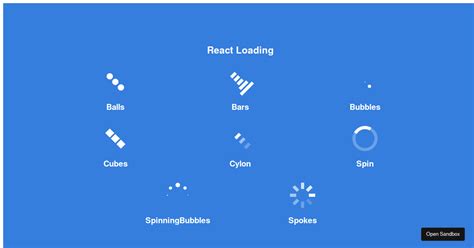 react loading demo codesandbox