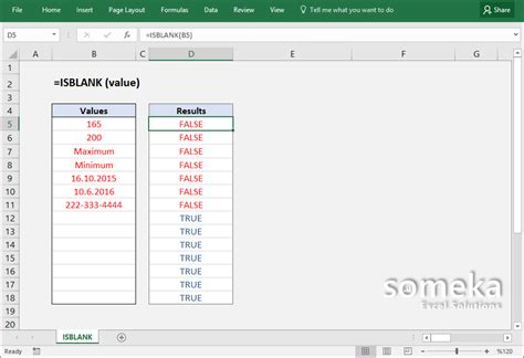how to use excel isblank function formula details and video examples