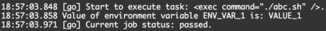 use environment variables in gocd gocd user documentation