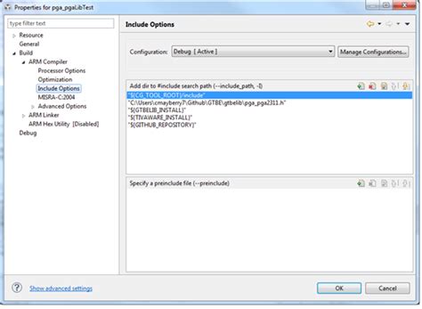 ccs build error fatal error 1965 cannot open source file code