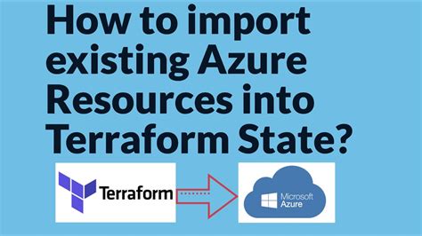 how to import existing resources in azure cloud into terraform