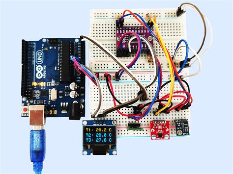 connect multiple i2c devices to arduino using i2c multiplexer tca9548a