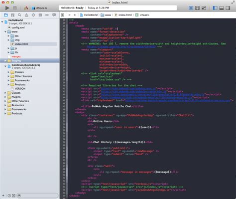 build a mobile ios chat app with angularjs and phonegap