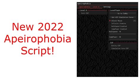 ggbose exploits new apeirophobia script 2022 youtube