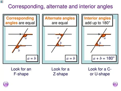 Properties Of Corresponding Angles