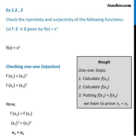 Check The Injectivity And Surjectivity Of Ii F Z → Z F X X 3