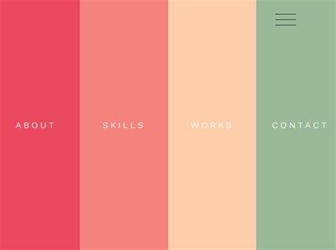 fullscreen overlay navigation with velocity js and css3