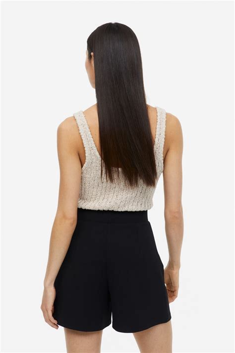 Pleat Detail Shorts