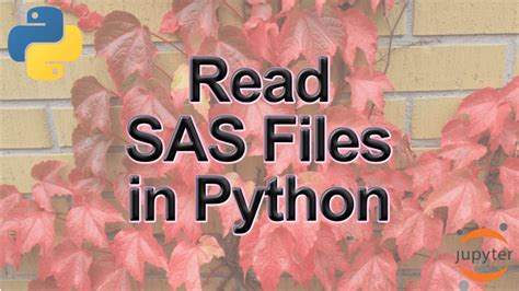 how to read sas files in python with pandas python sas
