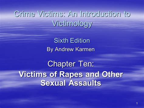 1 Crime Victims An Introduction To Victimology Sixth Edition By Andrew
