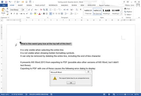 export to pdf “the export failed due to an unexpected microsoft community