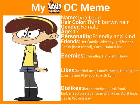 My Loud House Oc By Sonicdefenders On Deviantart