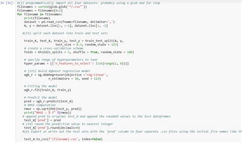 python build 4 models for 4 csv files with same