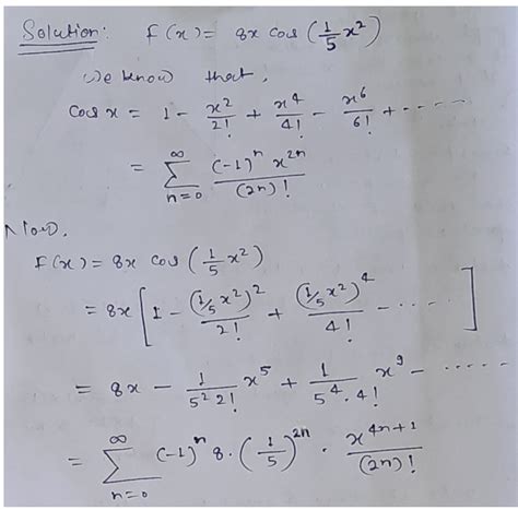 [solved] Use A Maclaurin Series In This Table To Obtain The Maclaurin