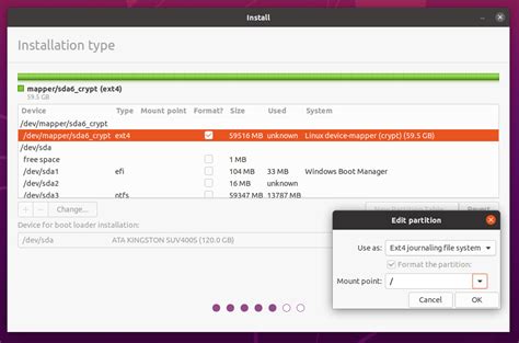 dual boot how do i install ubuntu with full disk encryption without