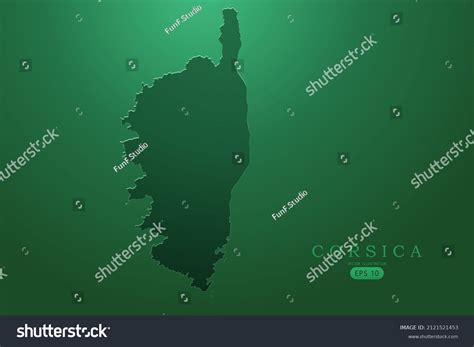 Corsica Map World Map International Vector Royalty Free Stock