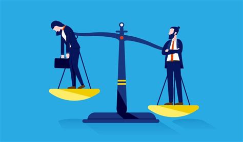 Premium Vector Gender Inequality In Business Illustration With Man