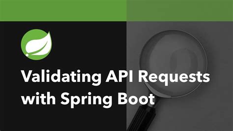 validating api requests with bean validation and spring boot youtube