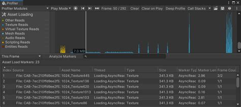 unity manual asset loading profiler module