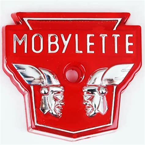 Paire De Monogrammes Rouge Mobylette De Réservoir Pour Motobécane Et