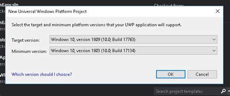 c setting uwp target system stack overflow