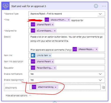 solved power automate approval with attachments power platform community