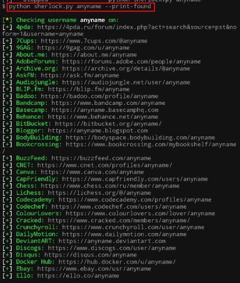 install and use sherlock tool for android in termux 2022