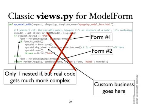 advanced django forms usage