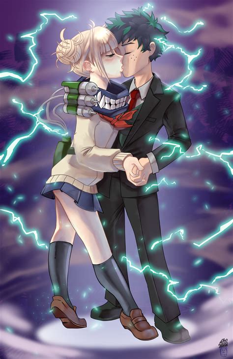 Deku And Toga Kissing