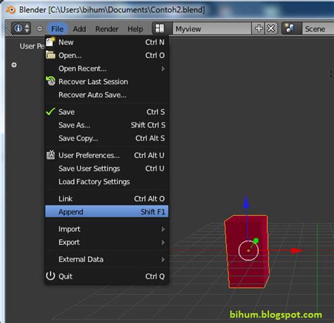 tutorial blender cara import file blender
