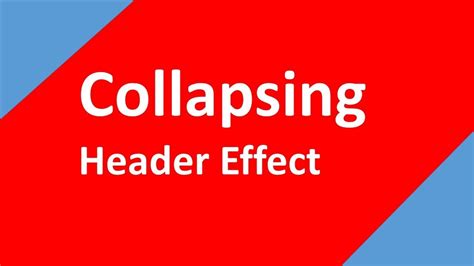 collapsing header tutorial html and css tech talk tricks youtube
