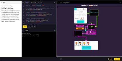notes on codecademy “learn express” new screwdriver