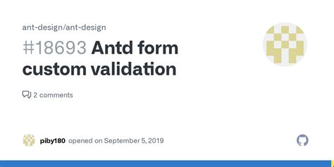 antd form custom validation · issue 18693 · ant design ant design · github