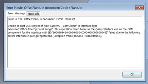 ilogic variable values to excel system errors etc autodesk