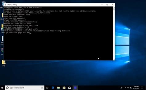 kali linux ethical hacking os is now available from the windows 10