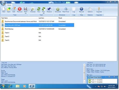 real time file sync standard free download and review