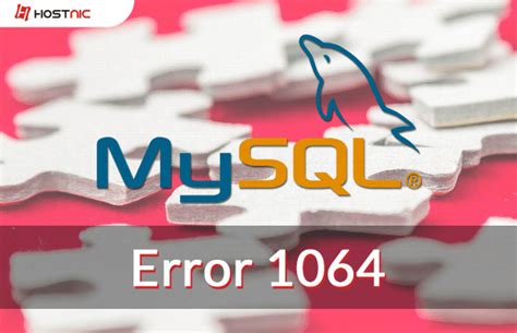 error 1064 pada syntax sql hostnic id