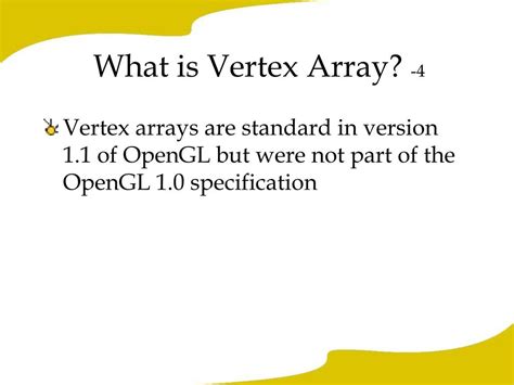 ppt opengl vertex array powerpoint presentation free download id