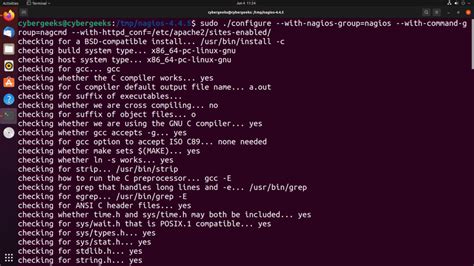 how to install nagios on ubuntu geeksforgeeks