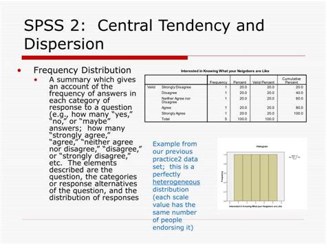 Learn About Dispersion Of A Continuous Variable In Spss With Data From