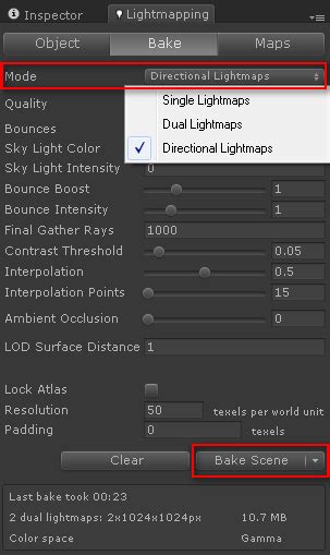 unity 3d lightmapping reference guide