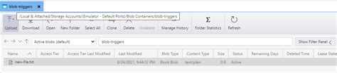create blob triggered azure functions using 5 kontext