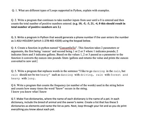 solved q 1 what are different types of loops supported