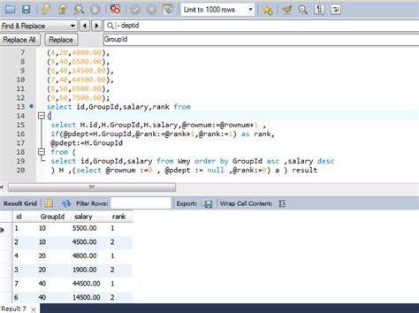 mysql实现row number 名扬博客 博客园